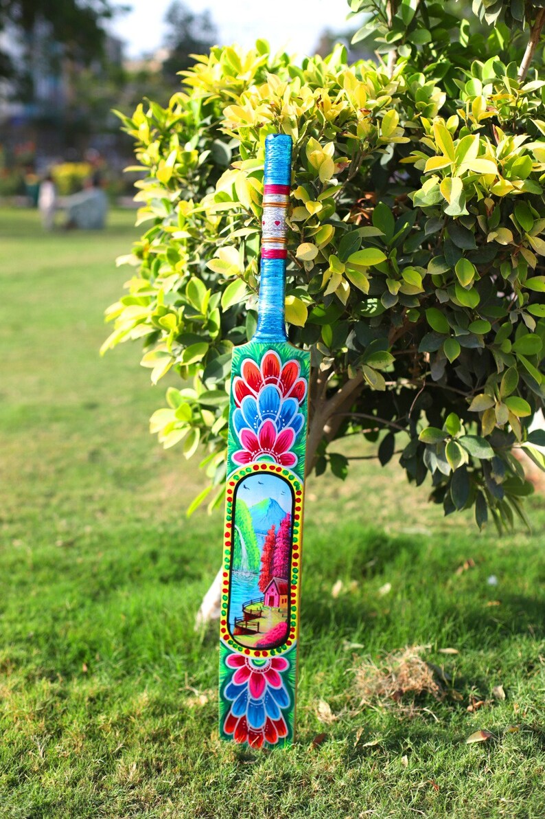 Truck Art Cricket Bat| Decorative Truck Art | Handpainted Bat ...