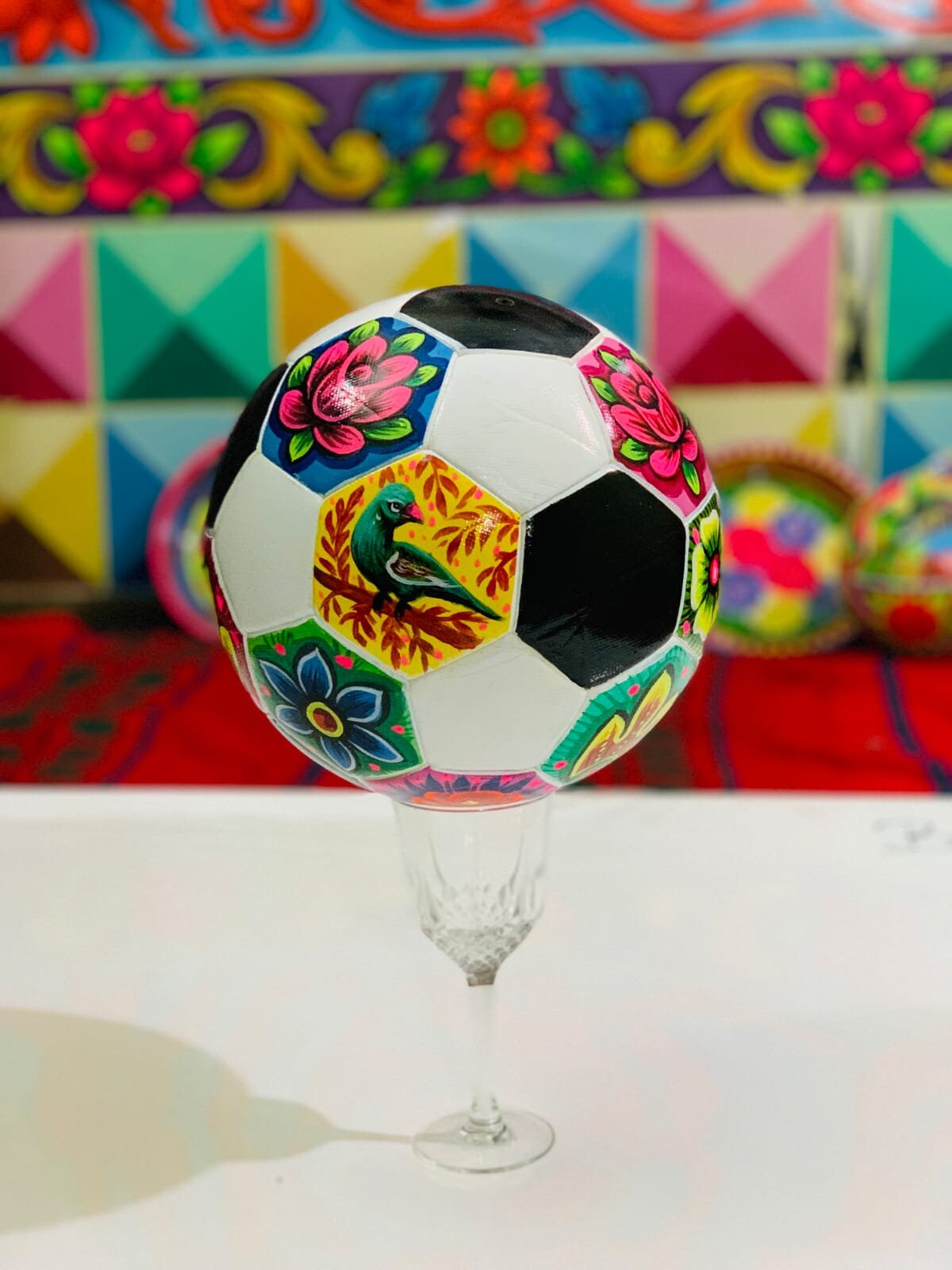 Truck Art Football | Pakistani Folk Paintings | Decorative Truck Art ...