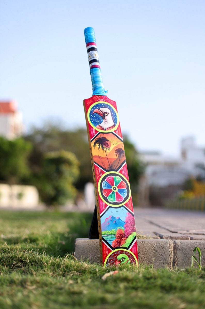Truck Art Cricket Bat| Decorative Truck Art | Handpainted Bat ...