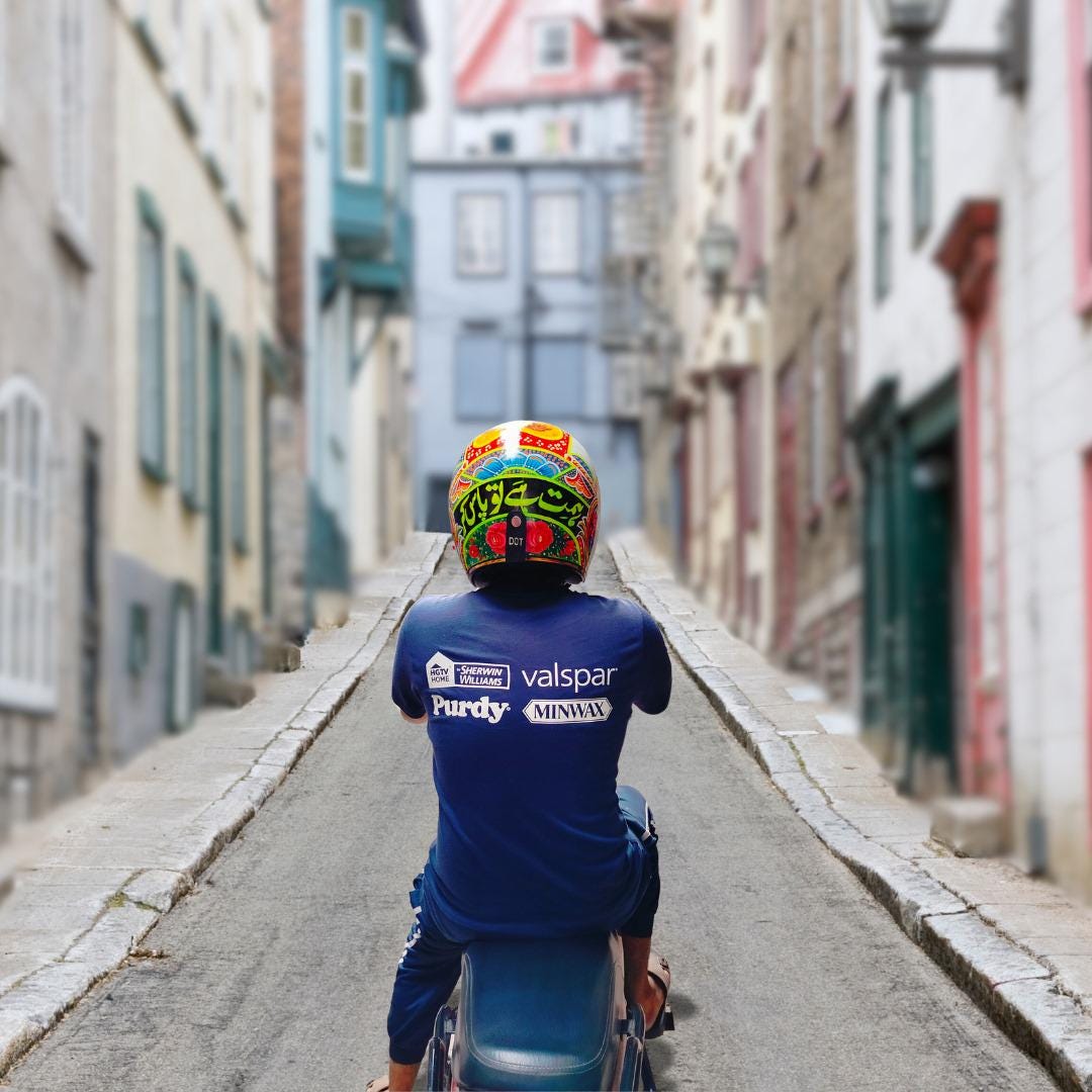 Custom Painted Motorcycle Helmet | Pakistan Truck Art Helmet | Unique ...