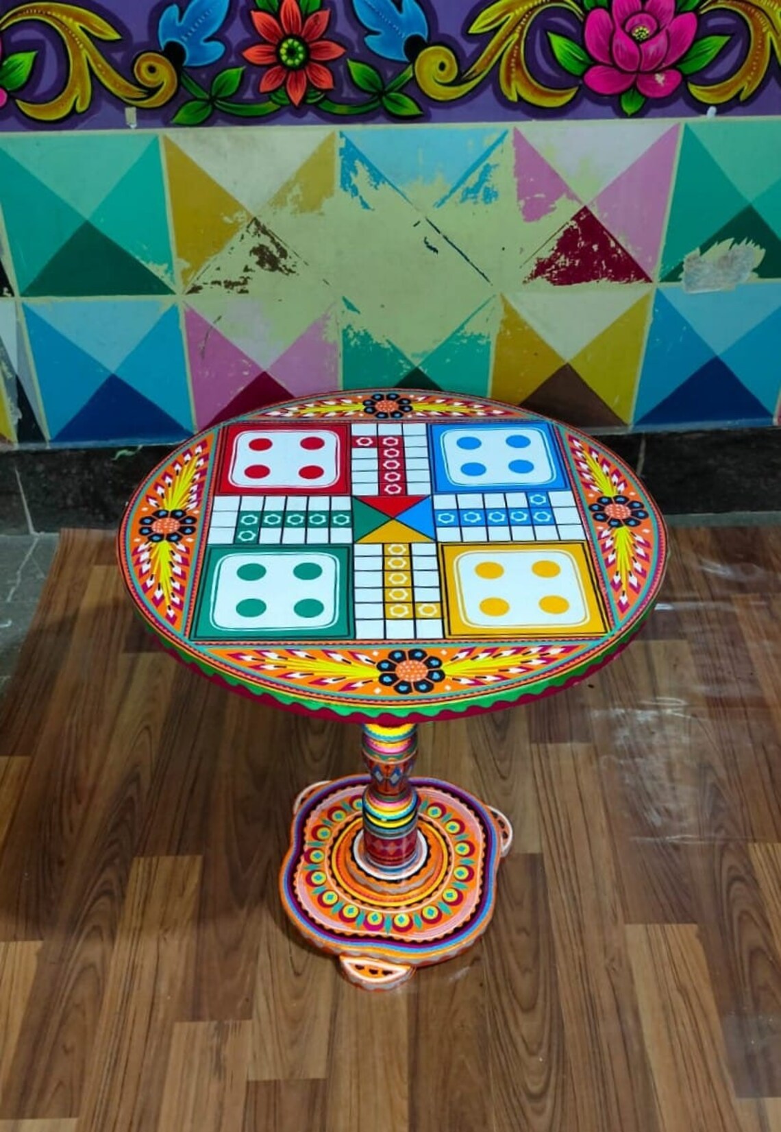 Pakistan Truck Art Table Ludo Table Ethnic Truck Art Coffee Table ...