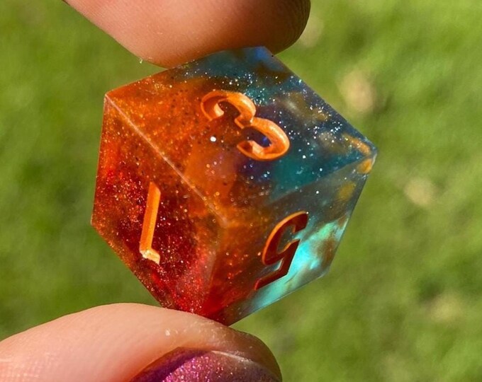 Fire and Ice Dice - Wizard Dice - Circle of Wildfire Druid Dice ...