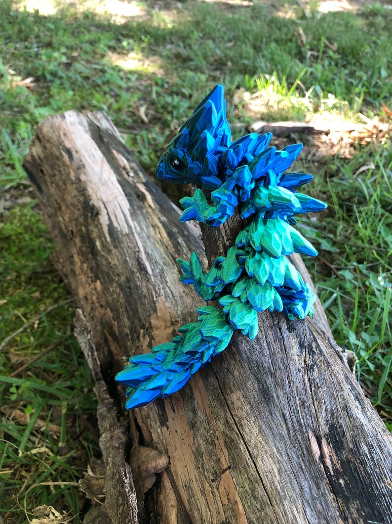 Gemstone Dragon Custom : Emotional Support Pet - 3D Printed Articulated ...