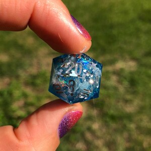 Starry Night Dice Set - Night Sky Dice Set - Wizard Dice- Handmade Dice ...