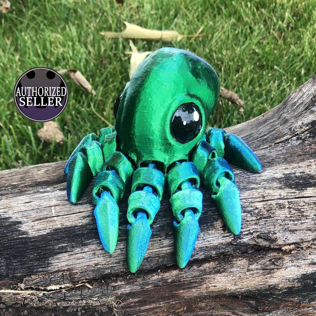 Octopus CUSTOM! - Emotional Support Pet - 3D Printed Desk Toy ...