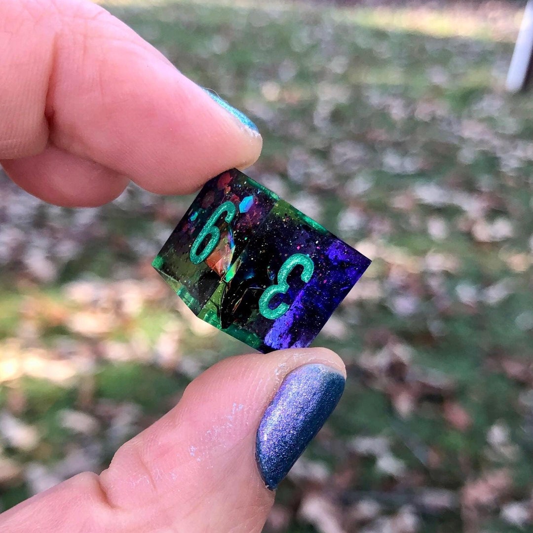 Warlock Dice - Handmade Dice Set - Resin Cast Dice - Table Top Dice ...