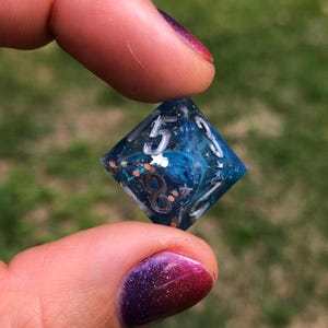 Starry Night Dice Set - Night Sky Dice Set - Wizard Dice- Handmade Dice ...