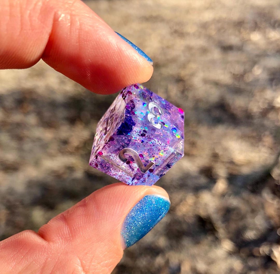 Astral Sea Dice - Handmade Dice Set - Resin Cast Dice - Table Top Dice ...