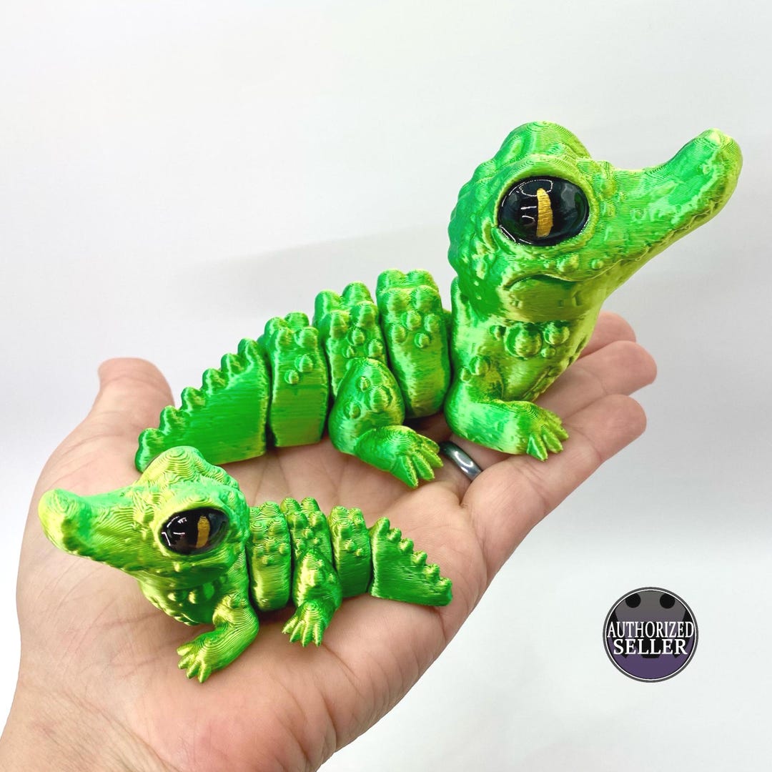 Alligator Set Custom : Emotional Support Pet - 3D Printed Articulated ...