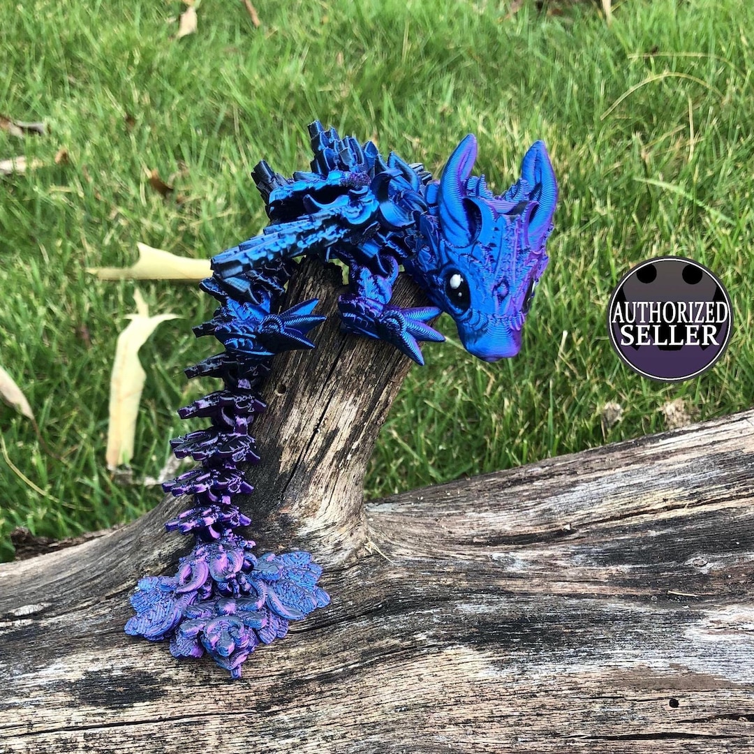 Lunar Dragon Custom : Emotional Support Pet - 3D Printed Articulated ...