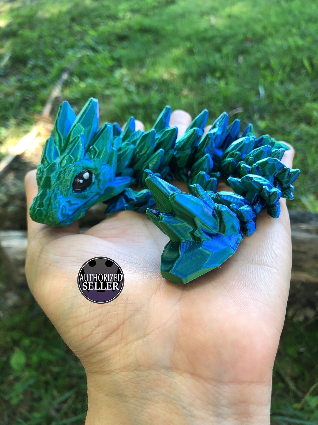 Gemstone Dragon Custom : Emotional Support Pet - 3D Printed Articulated ...