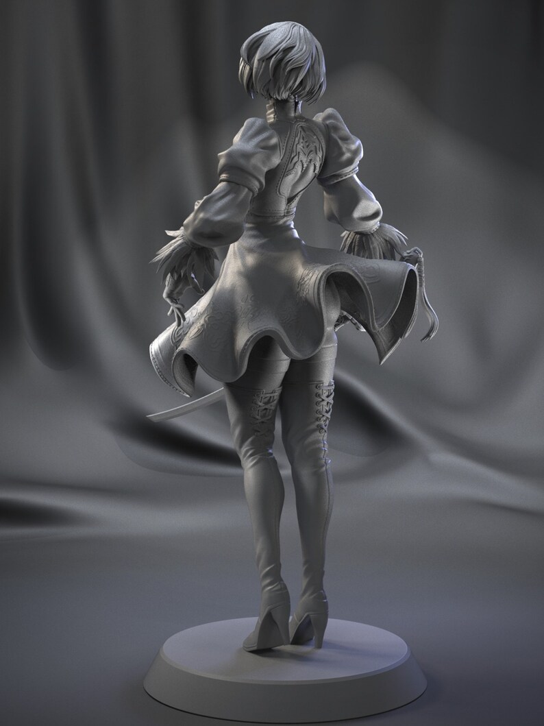 2b Nier Figure 3d Printer Stl Files Etsy Uk