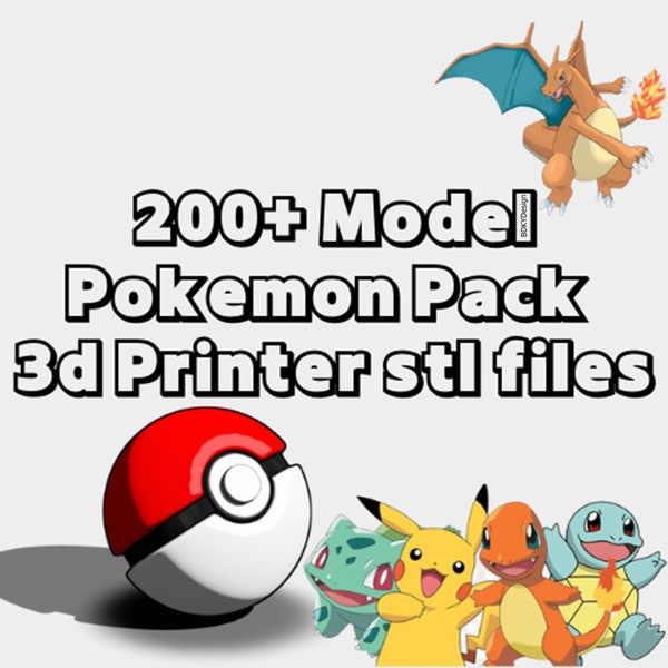 Pokemons Stl Files - Etsy