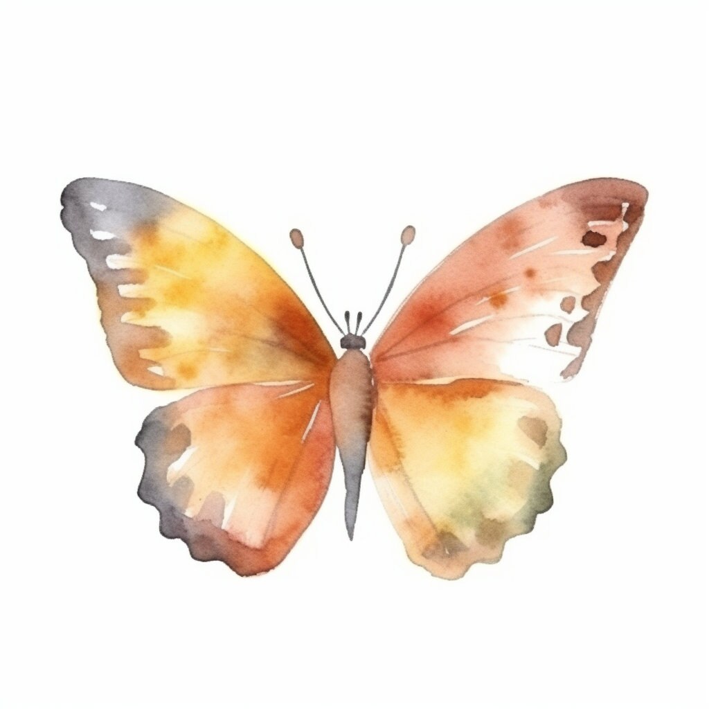 Butterfly Clipart Bundle Watercolor Butterfly Clipart Set - Etsy