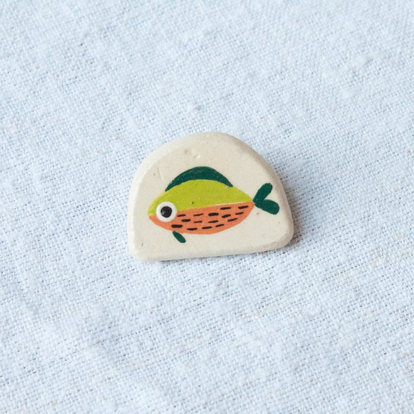 Ceramic Brooch - Etsy