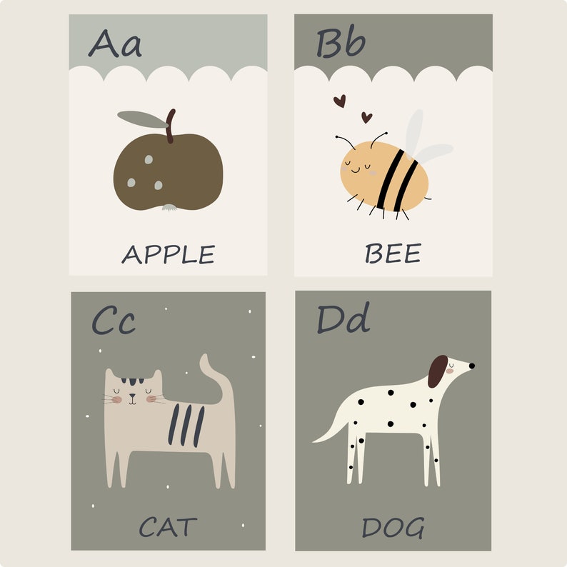 Printable Alphabet Flash Cards, Uppercase and Lowercase Letters ...
