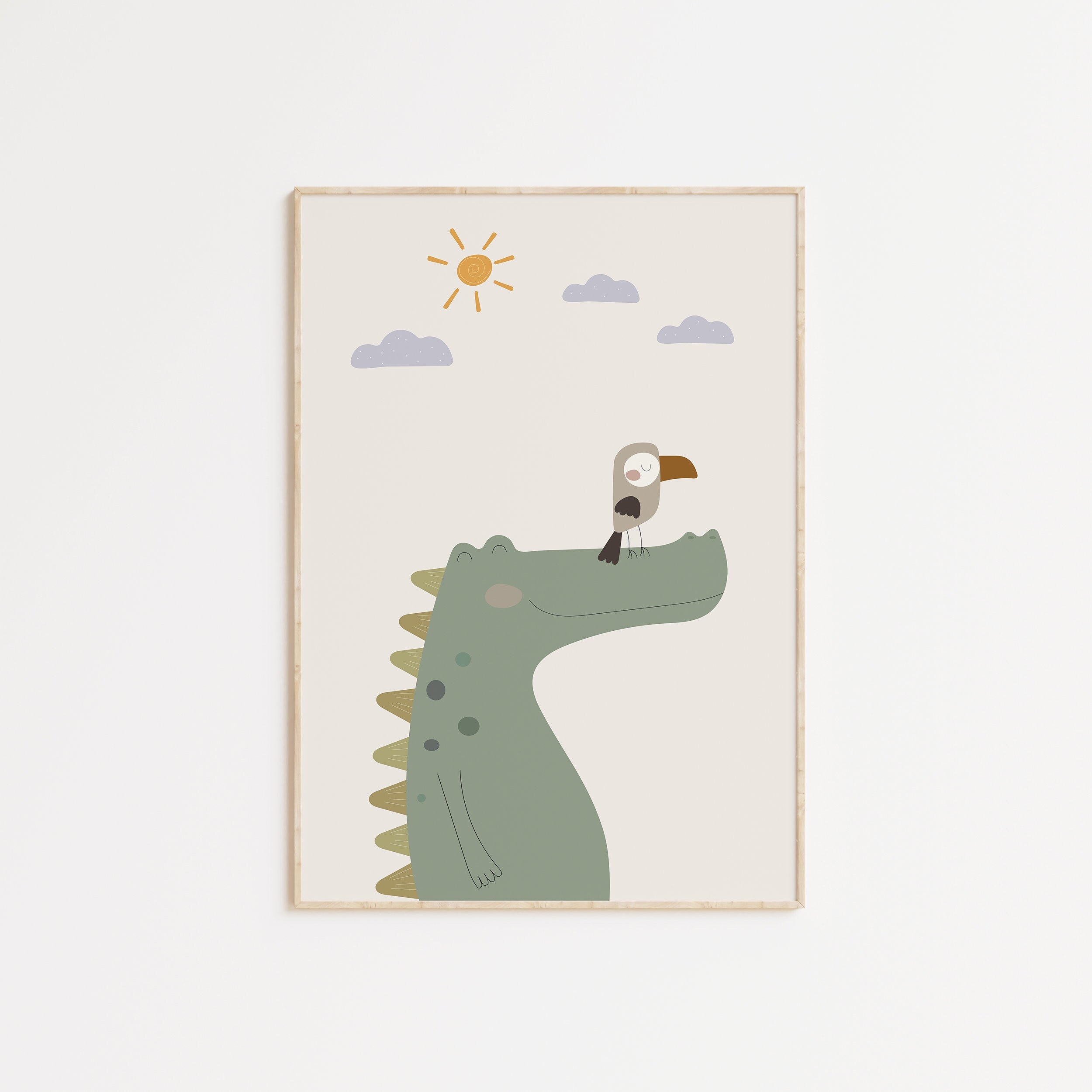 Printable Crocodile Wall Art, Toucan Poster for Kids Room, Nursery ...