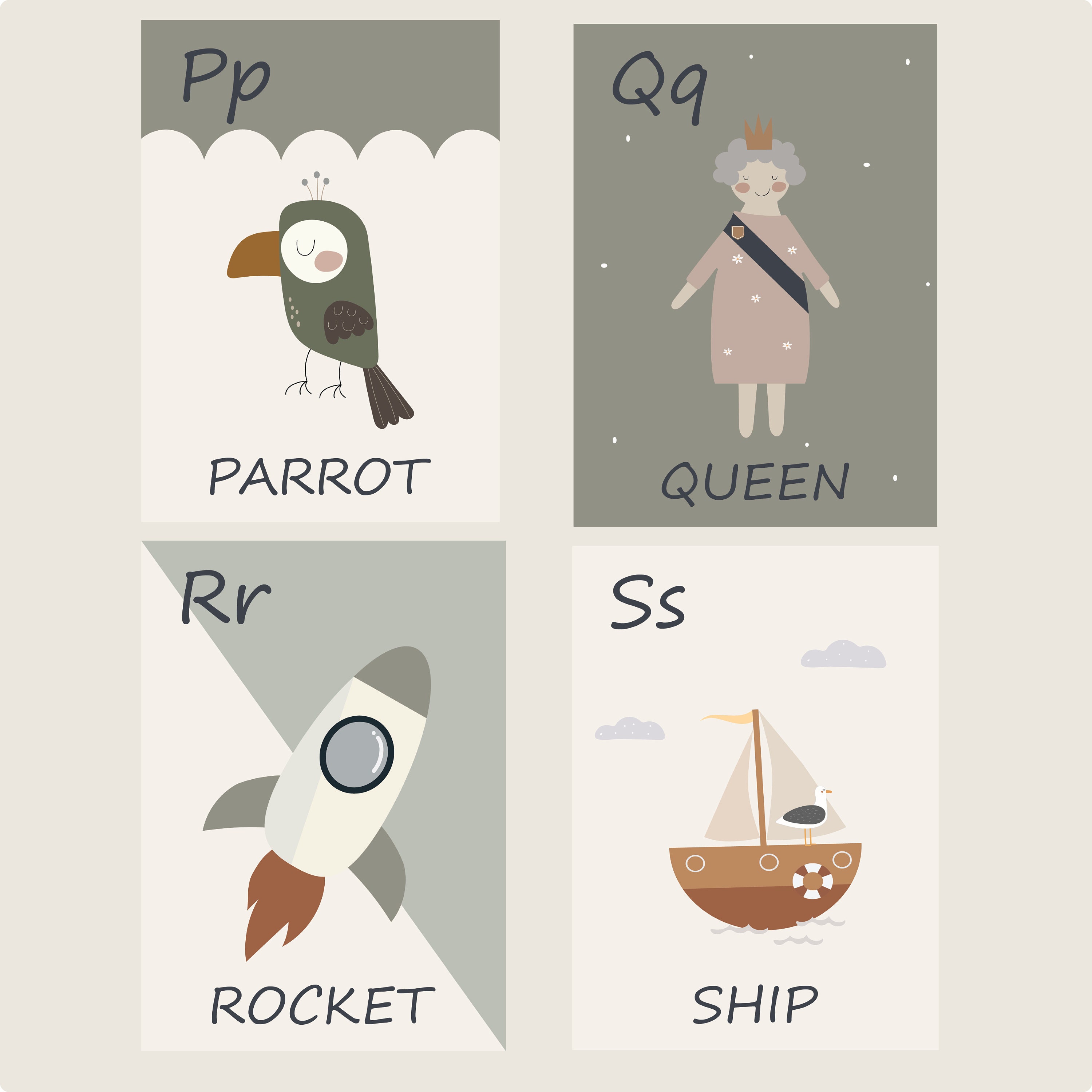 Printable Alphabet Flash Cards, Uppercase and Lowercase Letters ...