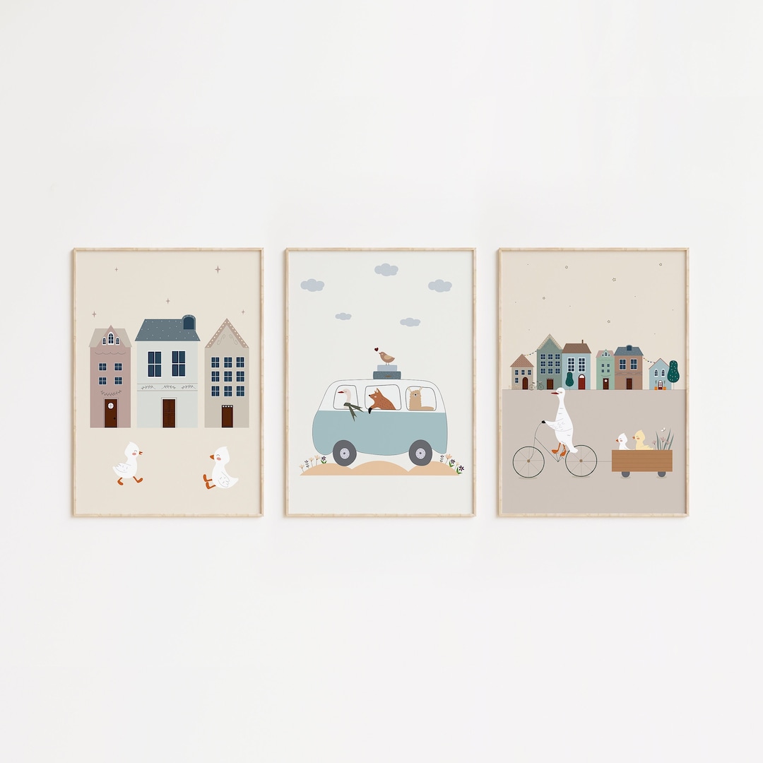 Goose Poster for Nursery, Bundle of 3, Geese Print, Goose Nursery Art ...