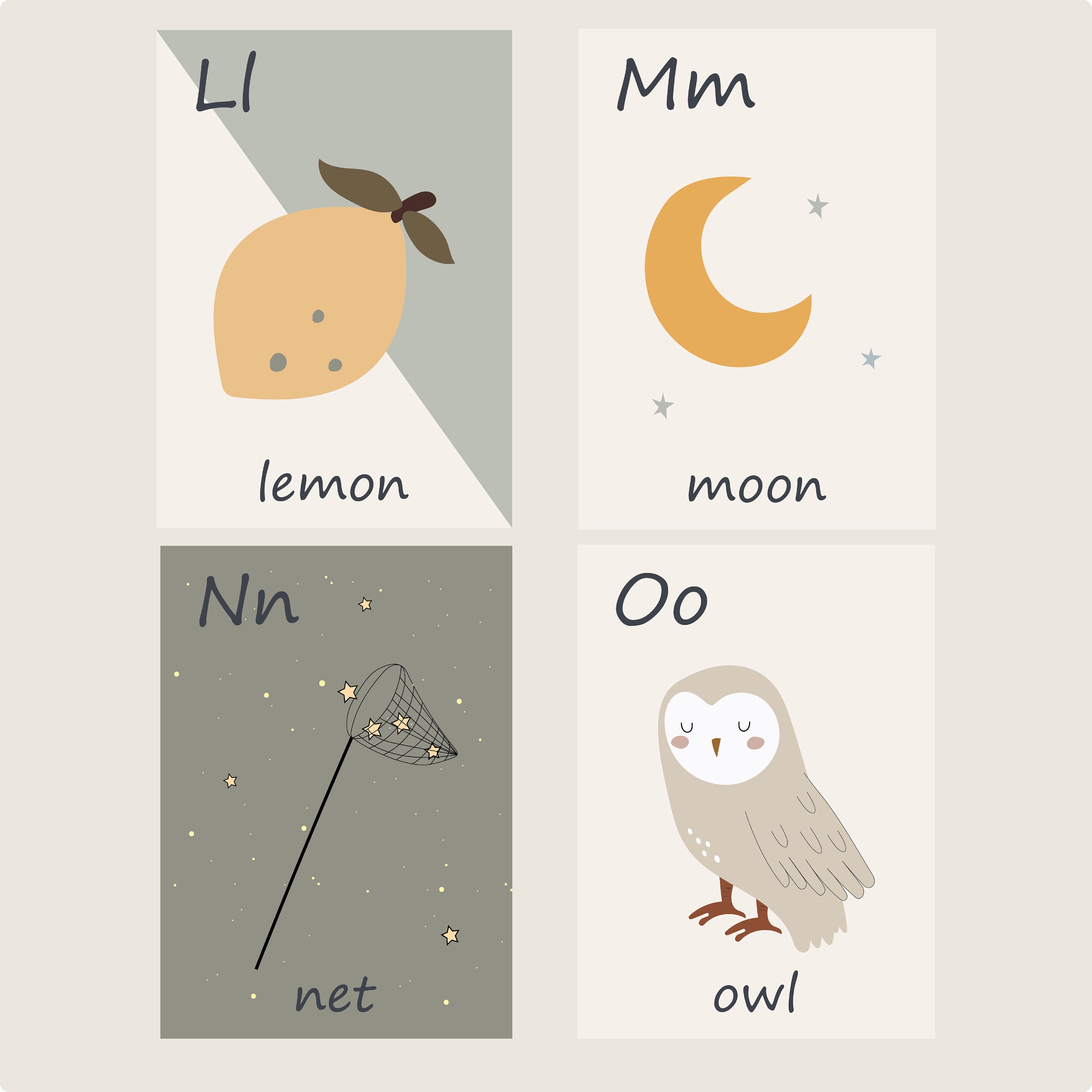 Printable Alphabet Flash Cards, Uppercase and Lowercase Letters ...