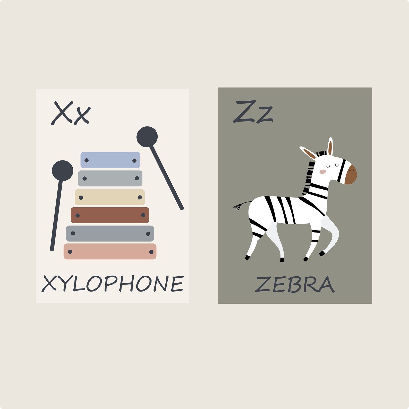 Printable Alphabet Flash Cards, Uppercase and Lowercase Letters ...