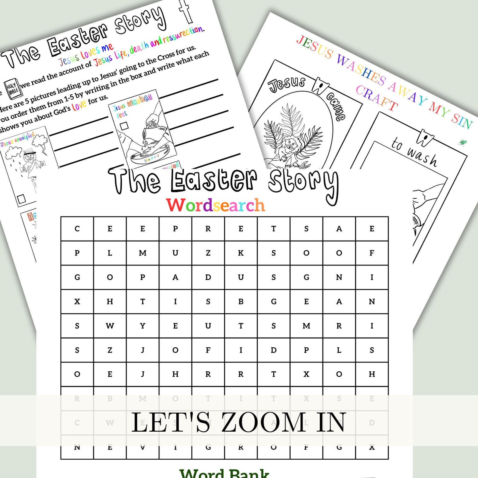 The Easter Story Activity and Lesson Bundle, Christian Homeschool ...