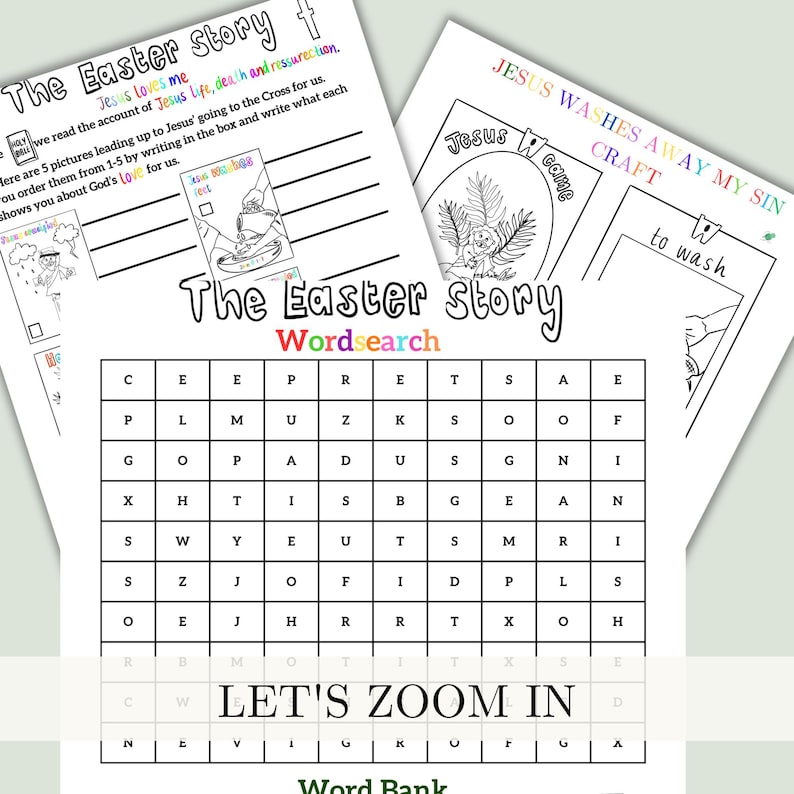 The Easter Story Activity and Lesson Bundle, Christian Homeschool ...