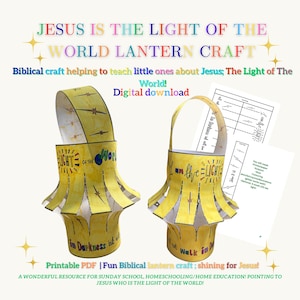Jesus is the Light of the World Lantern Craft, Follower of Jesus ...
