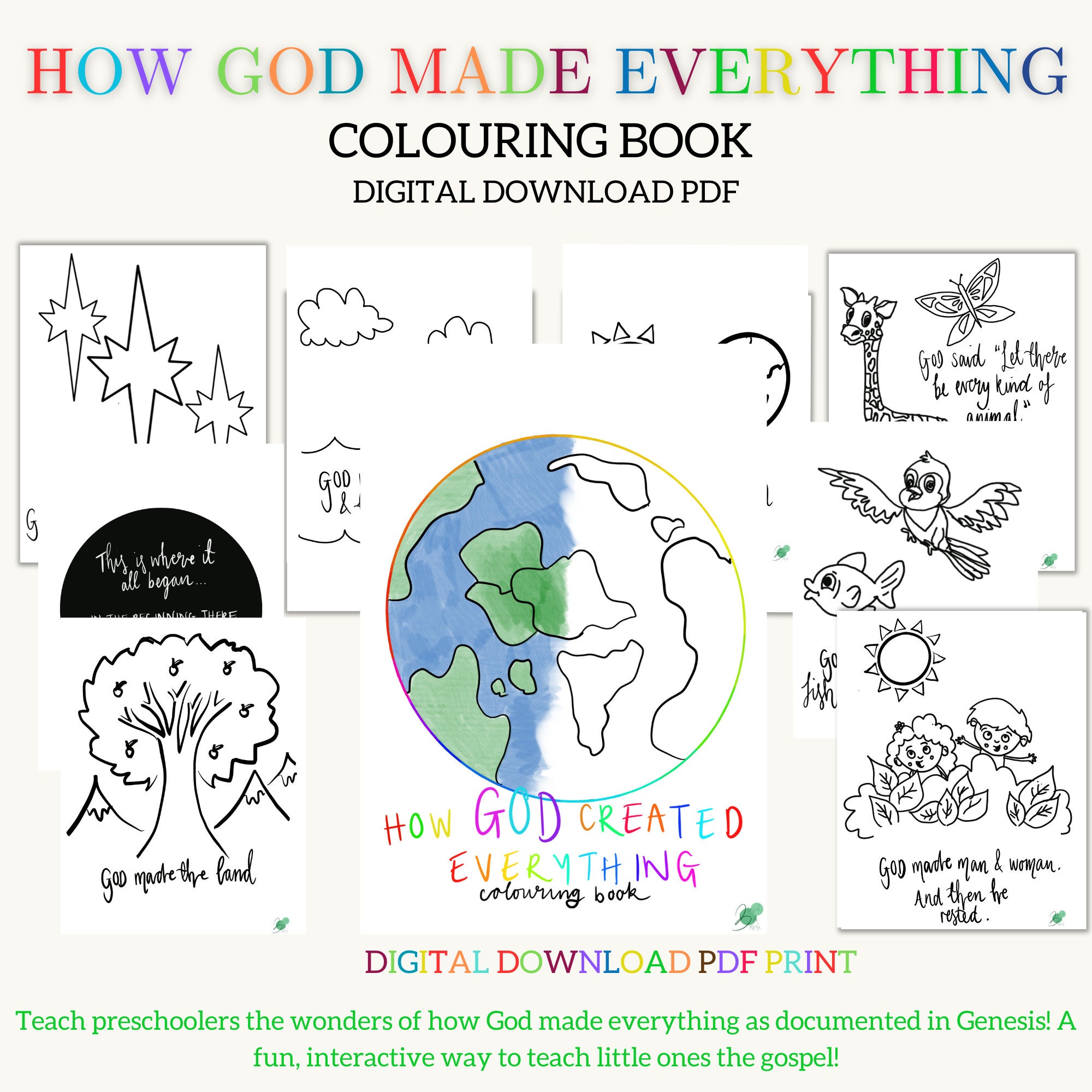 God Is Everywhere Coloring Page