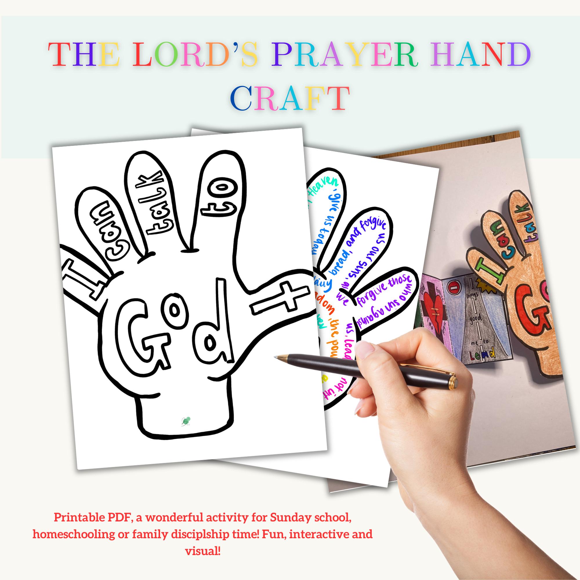 The Lord's Prayer Craft,biblical Sunday School Activity,christian ...