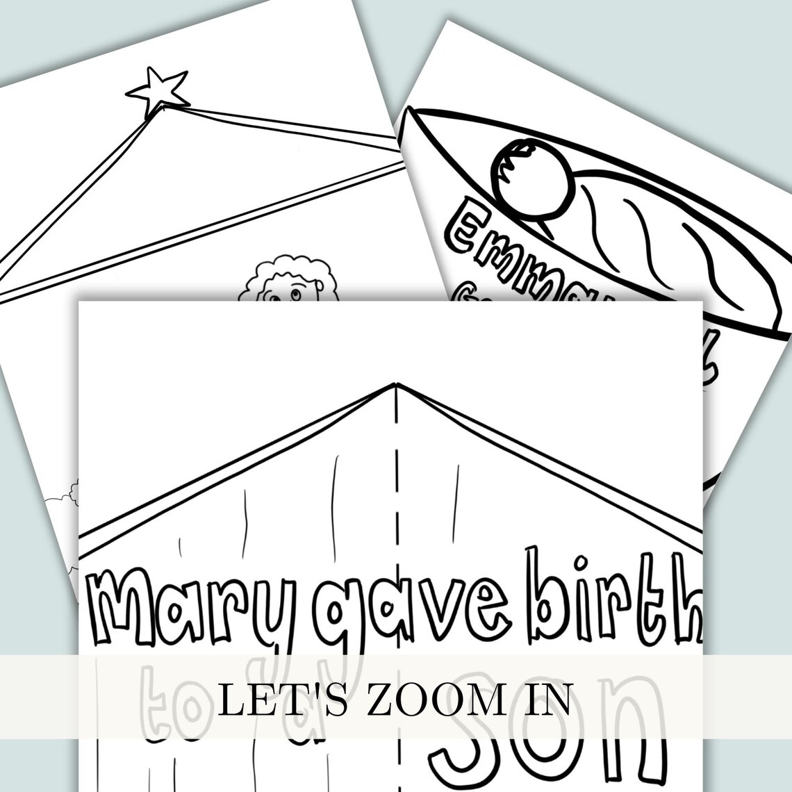 The Christmas Story Nativity Stable Craft,manger God is With Us Craft ...