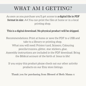 The Christmas Story Nativity Stable Craft,manger God is With Us Craft ...