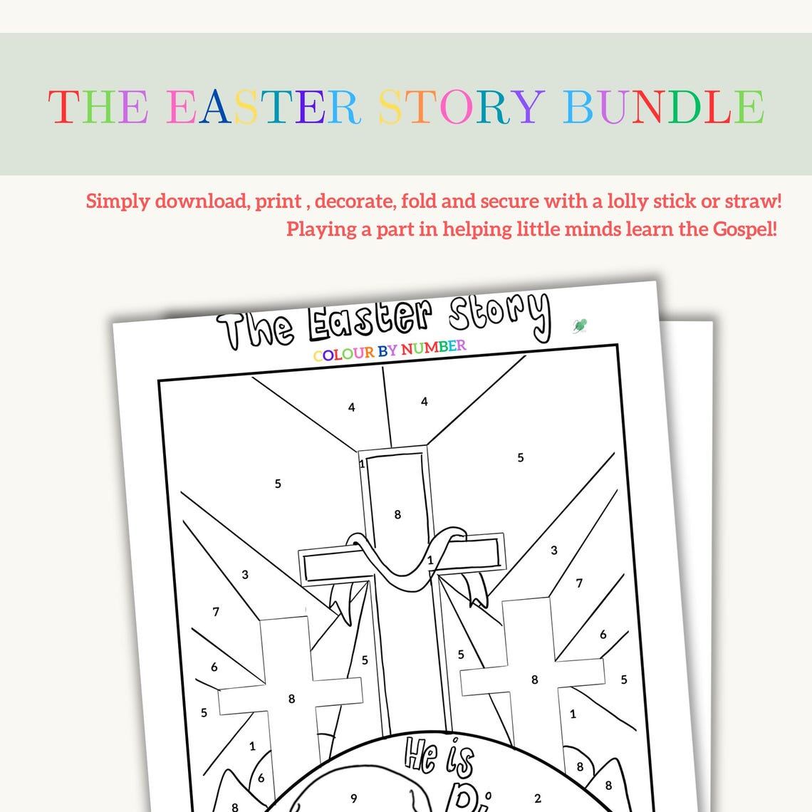The Easter Story Activity and Lesson Bundle, Christian Homeschool ...
