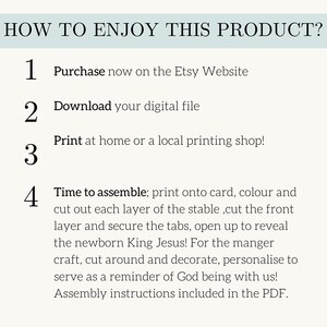 The Christmas Story Nativity Stable Craft,manger God is With Us Craft ...