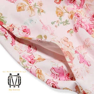 Renaissance Pink Dress With Floral Print Wedding Guest Dress Fairycore ...