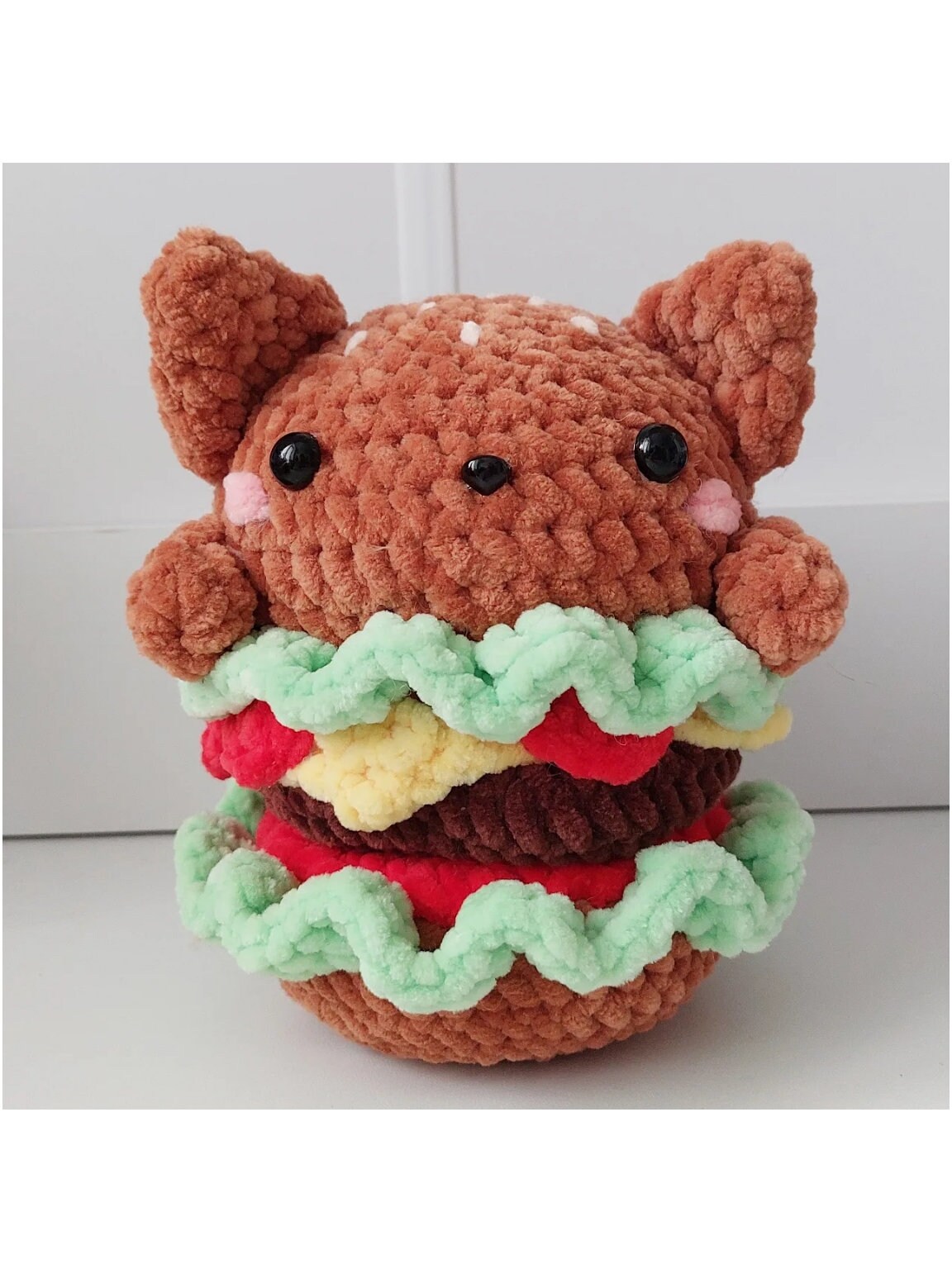 Catburger | Crochet Pattern | Amigurumi - Etsy