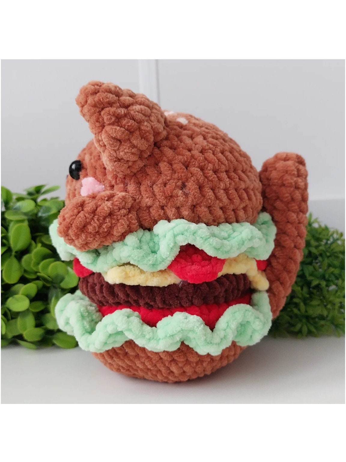 Catburger | Crochet Pattern | Amigurumi - Etsy