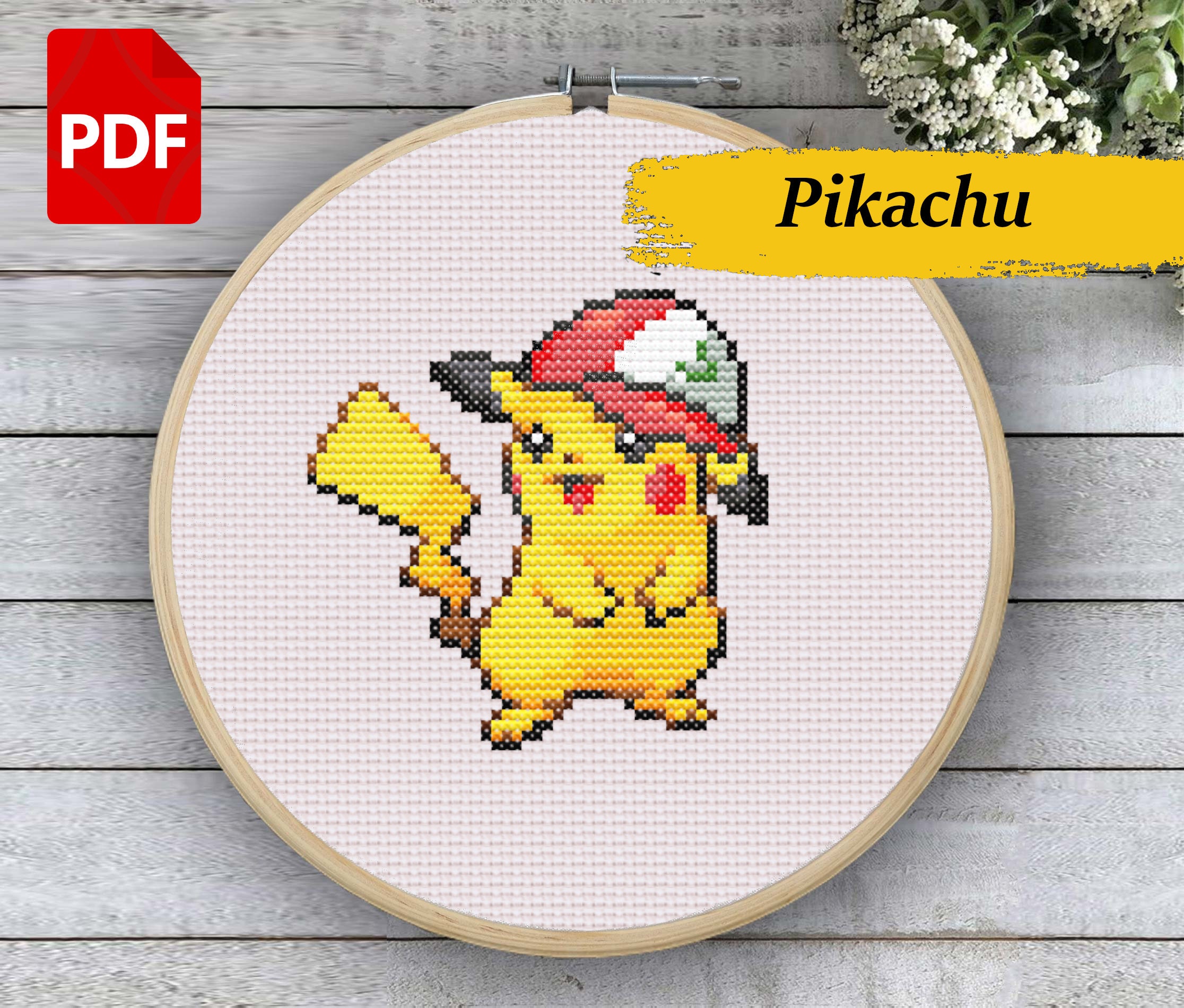 Pokemon Pikachu Cross Stitch Pattern - Etsy