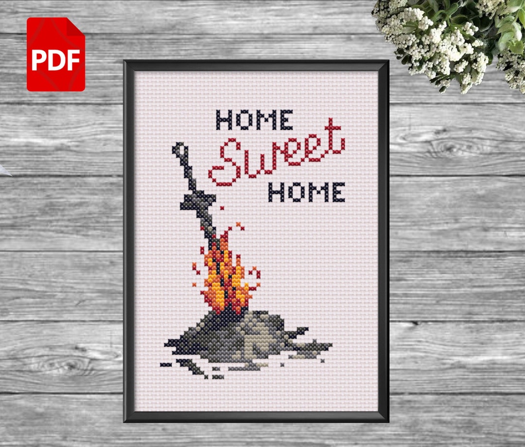 Dark Souls Bonfire Cross Stitch Pattern - Etsy