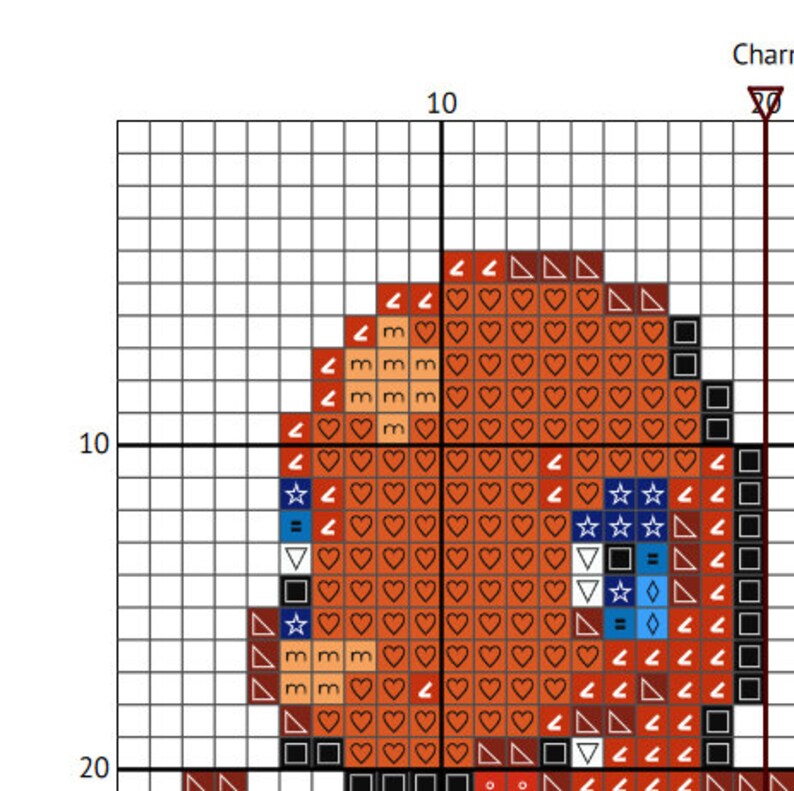 Pokémon Charmander Cross Stitch Pattern - Etsy