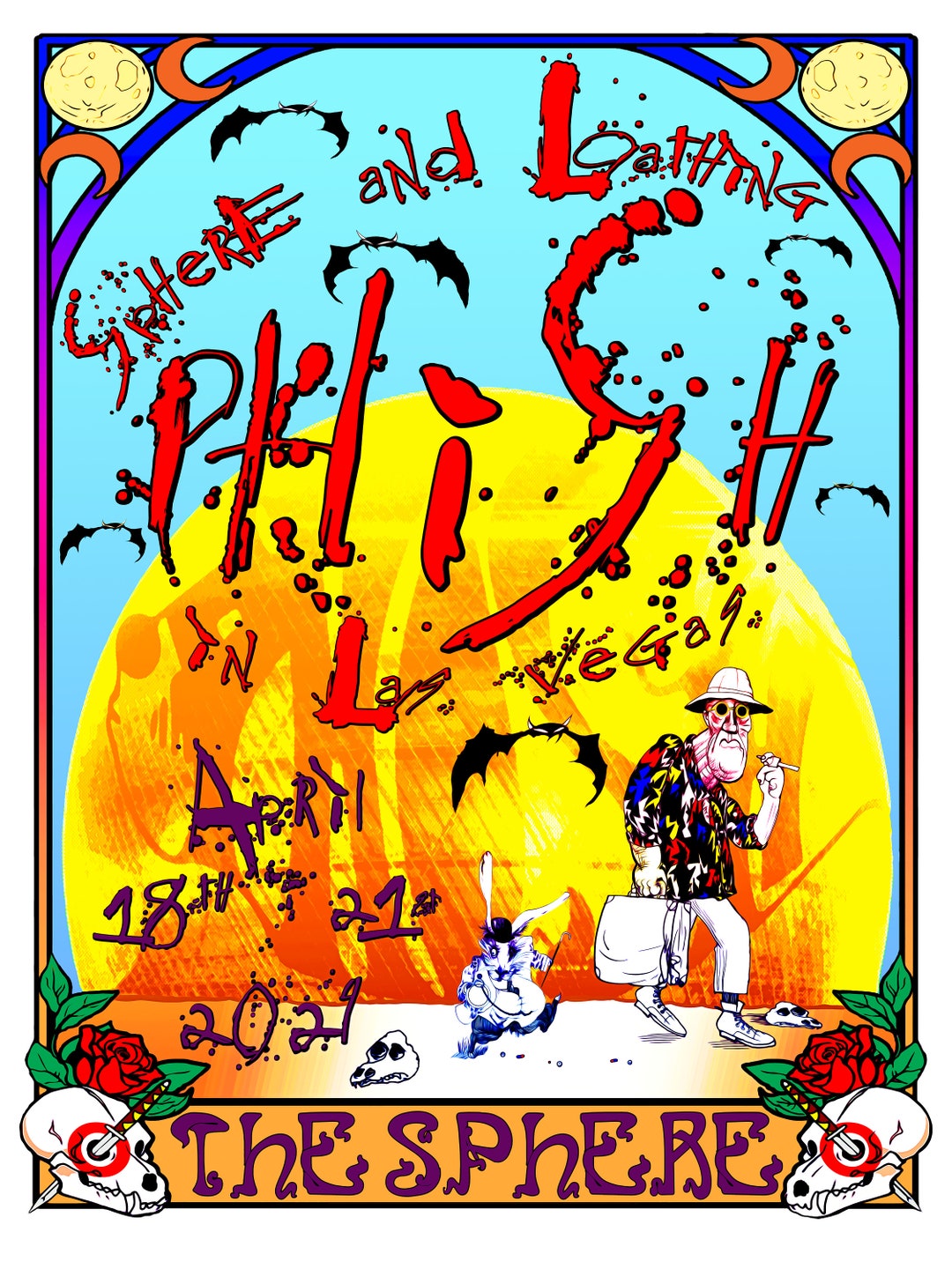 Sphere and Loathing Phish Concert Poster - Etsy