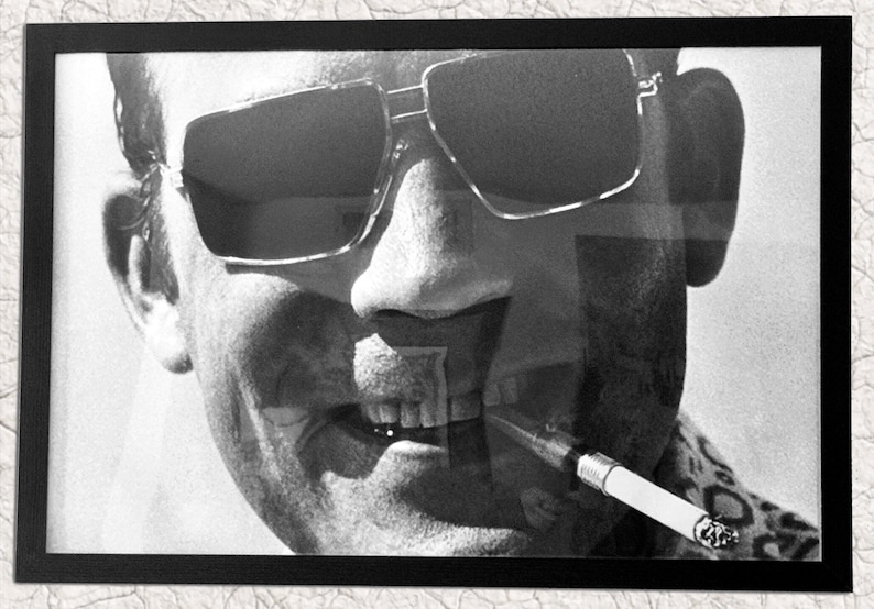 Hunter S. Thompson Art Print - Framed - Etsy