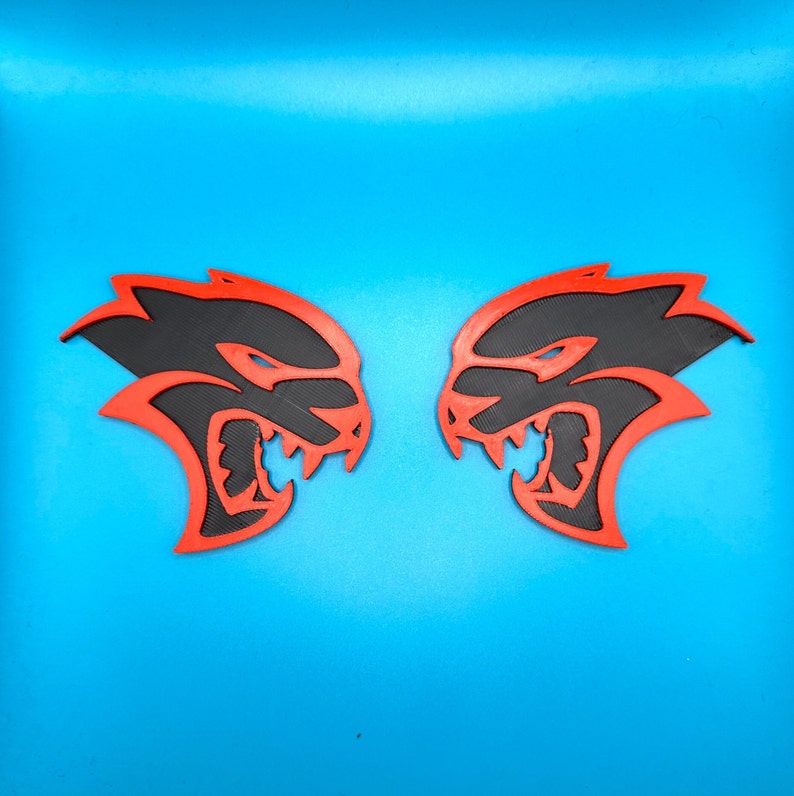 Hellcat Head - Car / Truck Badge Emblem - Etsy