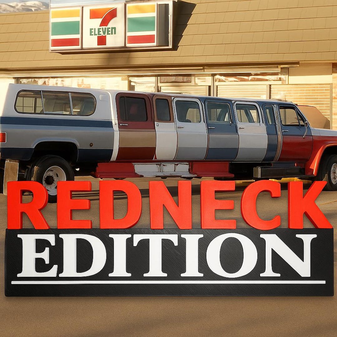 REDNECK Edition" Car/truck Badge Badge - Etsy