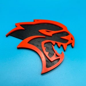 Hellcat Head - Car / Truck Badge Emblem - Etsy