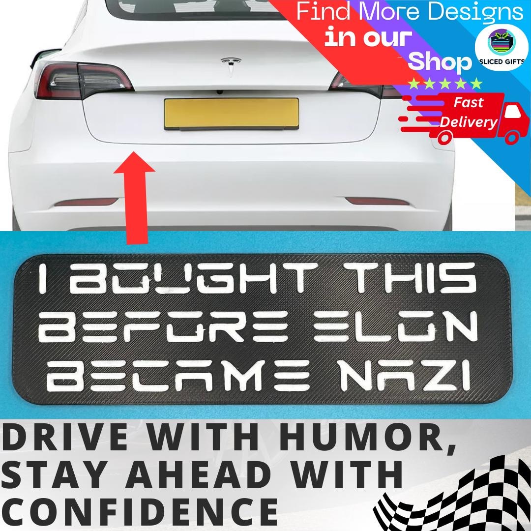 TESLA Funny Badge - Elon Musk Salute - Etsy
