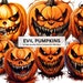 Halloween Pumpkin Clipart | 12 SVG Vector Digital Downloads | Halloween ...