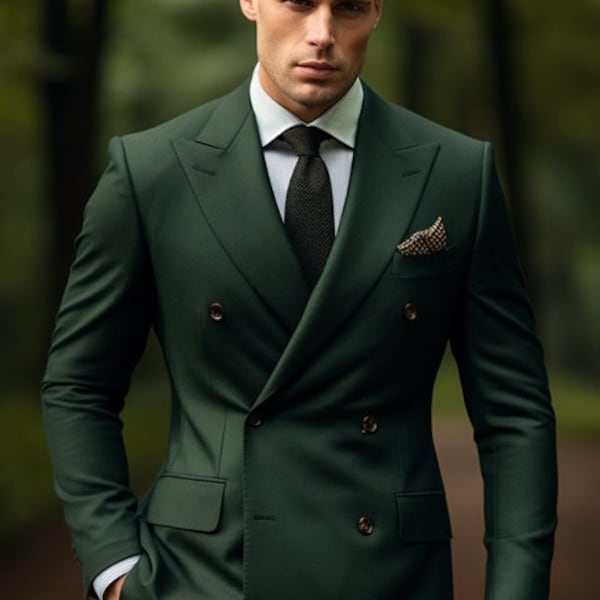 Forest Green Suit - Etsy