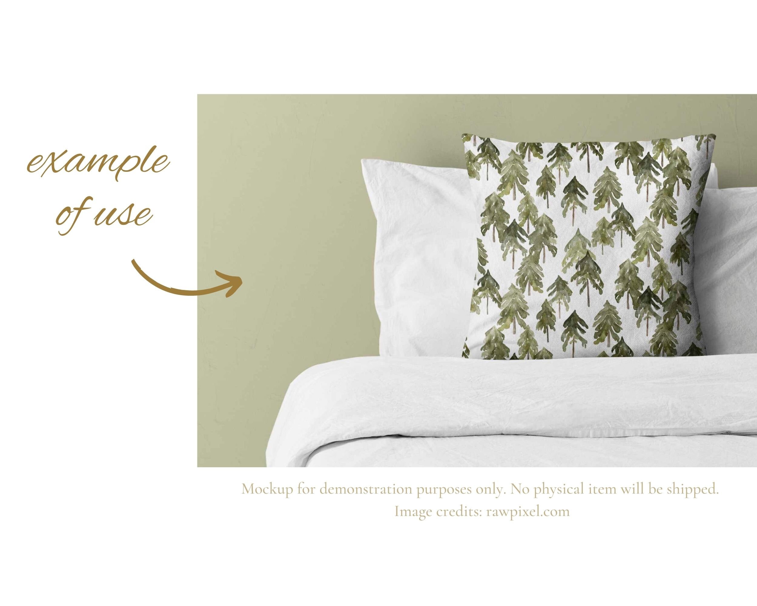 Forest Seamless Pattern, Watercolor Trees Repeating Pattern, Woodland ...