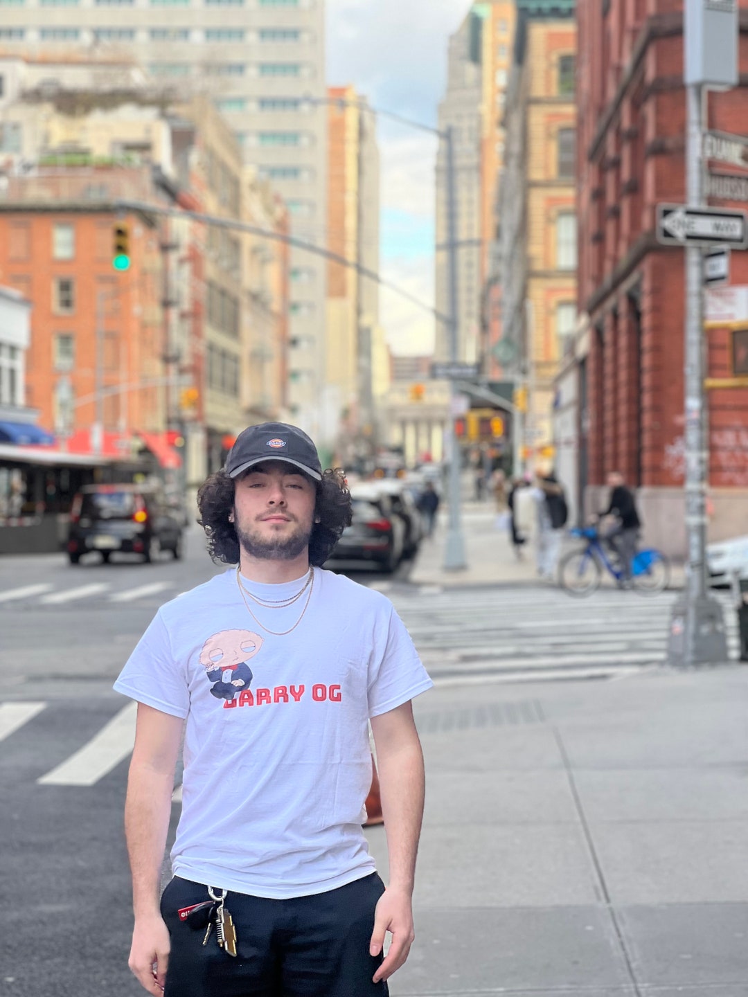 Larry OG "smoking Stewie" Tee - White - Etsy